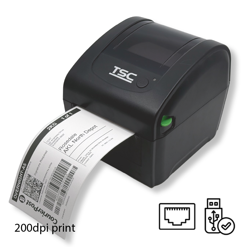 TSC DA220 Courier Label printer 200dpi USB+LAN (2yr warranty) – r3pack