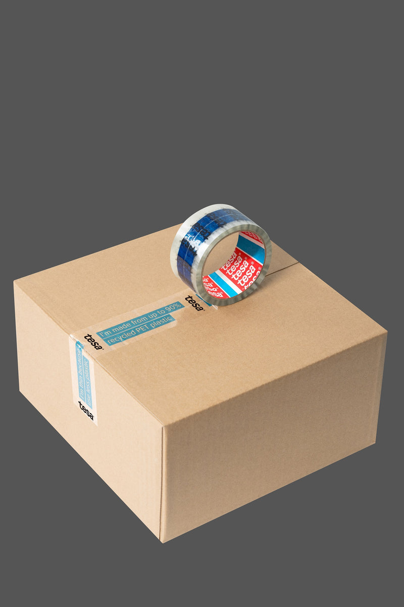 Tesa 60432 Recycled Polyester Packaging Tape 48mm x50m (up to 15kg ...