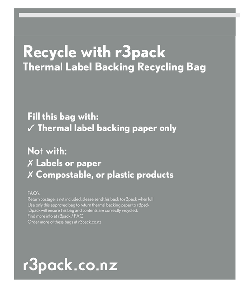 Courier Label Backing Paper - Recycling Bag – r3pack